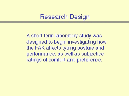 Research Design